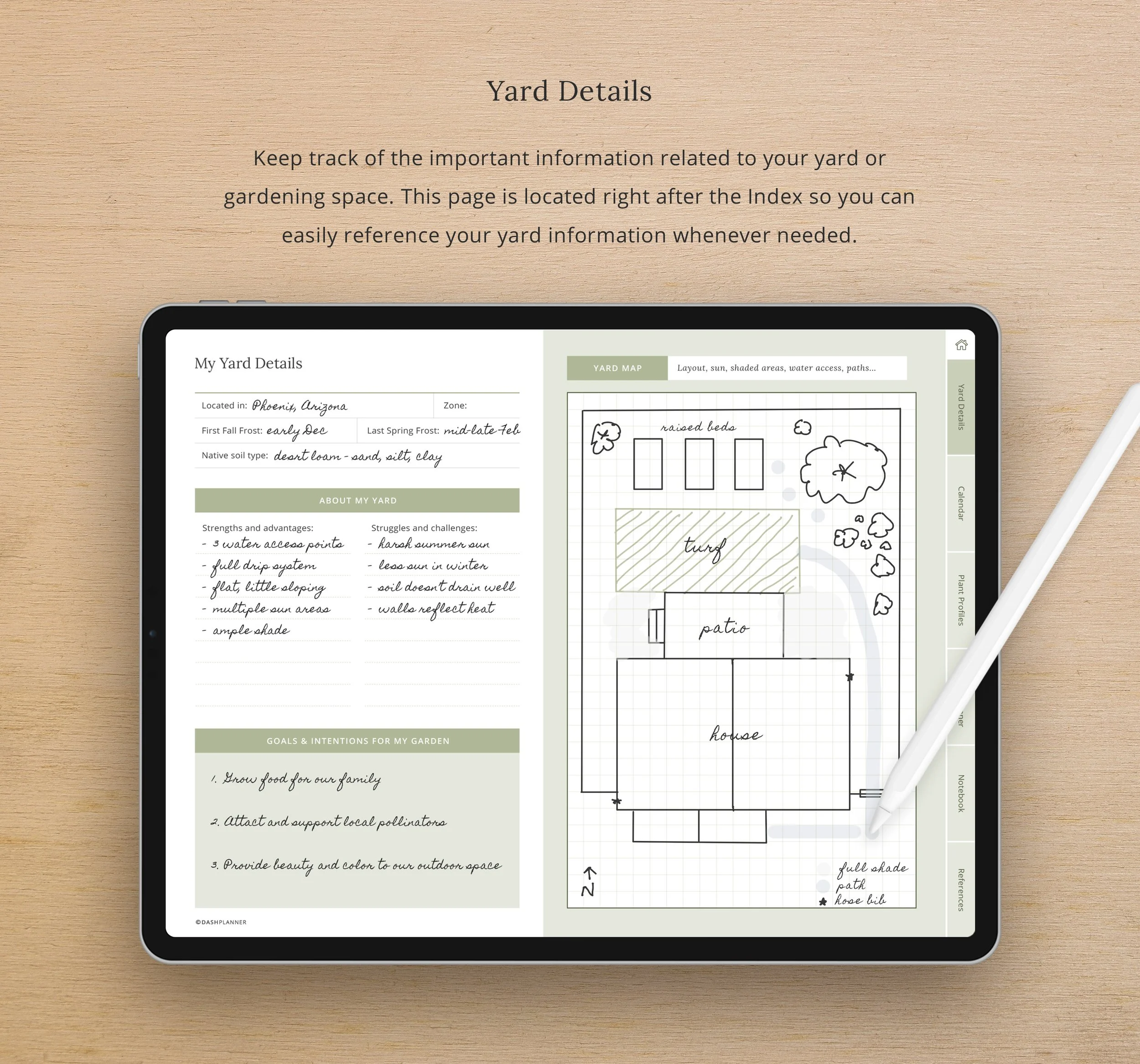 Digital Garden Planner | iPad Gardening Journal & Plant Tracker ...