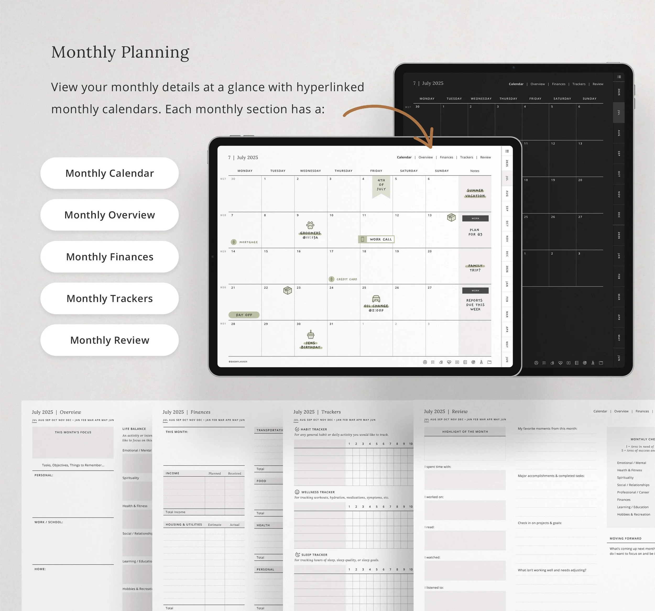2025–2026 Mid-Year Digital Planner with iOS Shortcuts – Sync to Apple ...