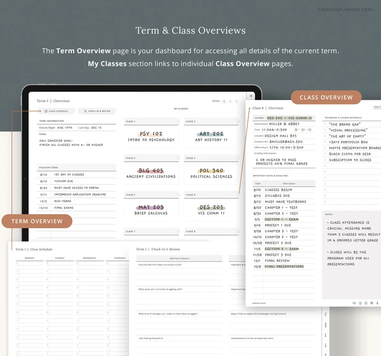 2025-2026 Digital Academic Planner for iPad | Hyperlinked Student ...