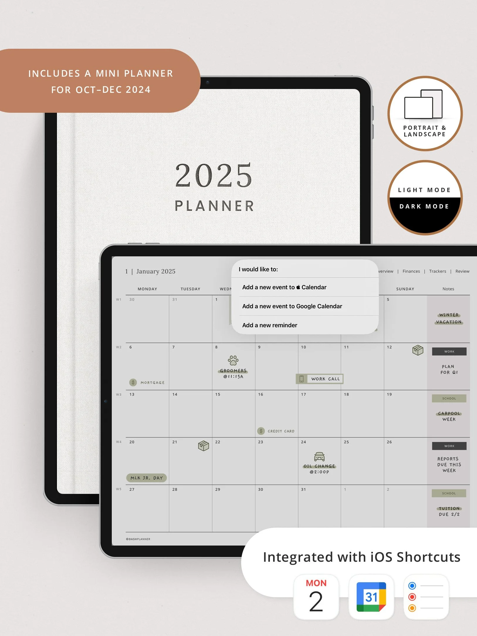 Shop — Dash Planner
