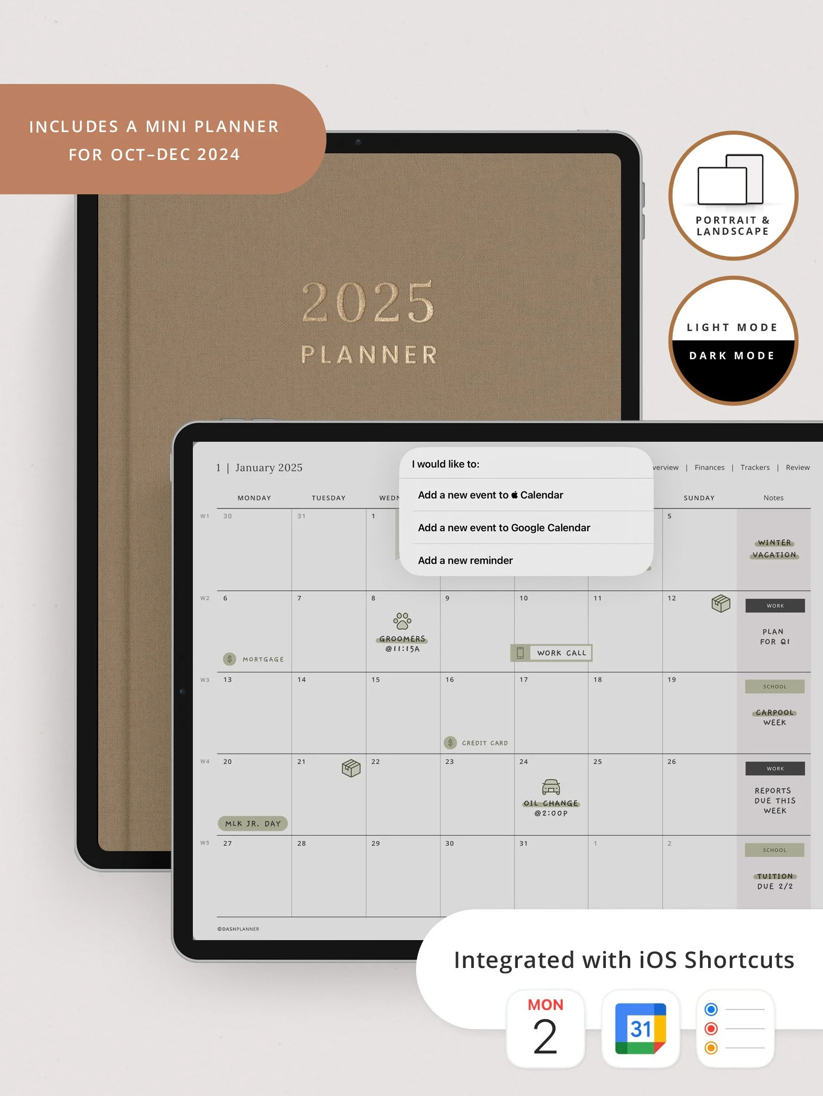 Shop — Dash Planner