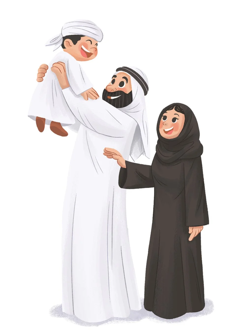 Emirati Family Clipart 5