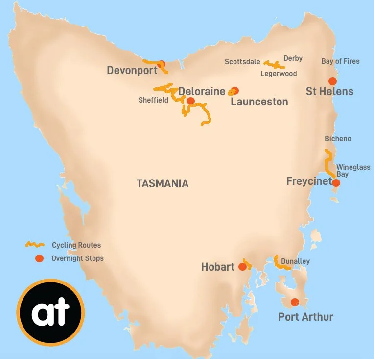 Trails & Country Lanes of Tasmania Slow Cycle Tour — AllTrails Bicycle ...