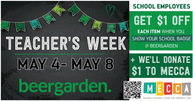 beergarden celebrates Teachers: May 4-8, 2026 — beergarden
