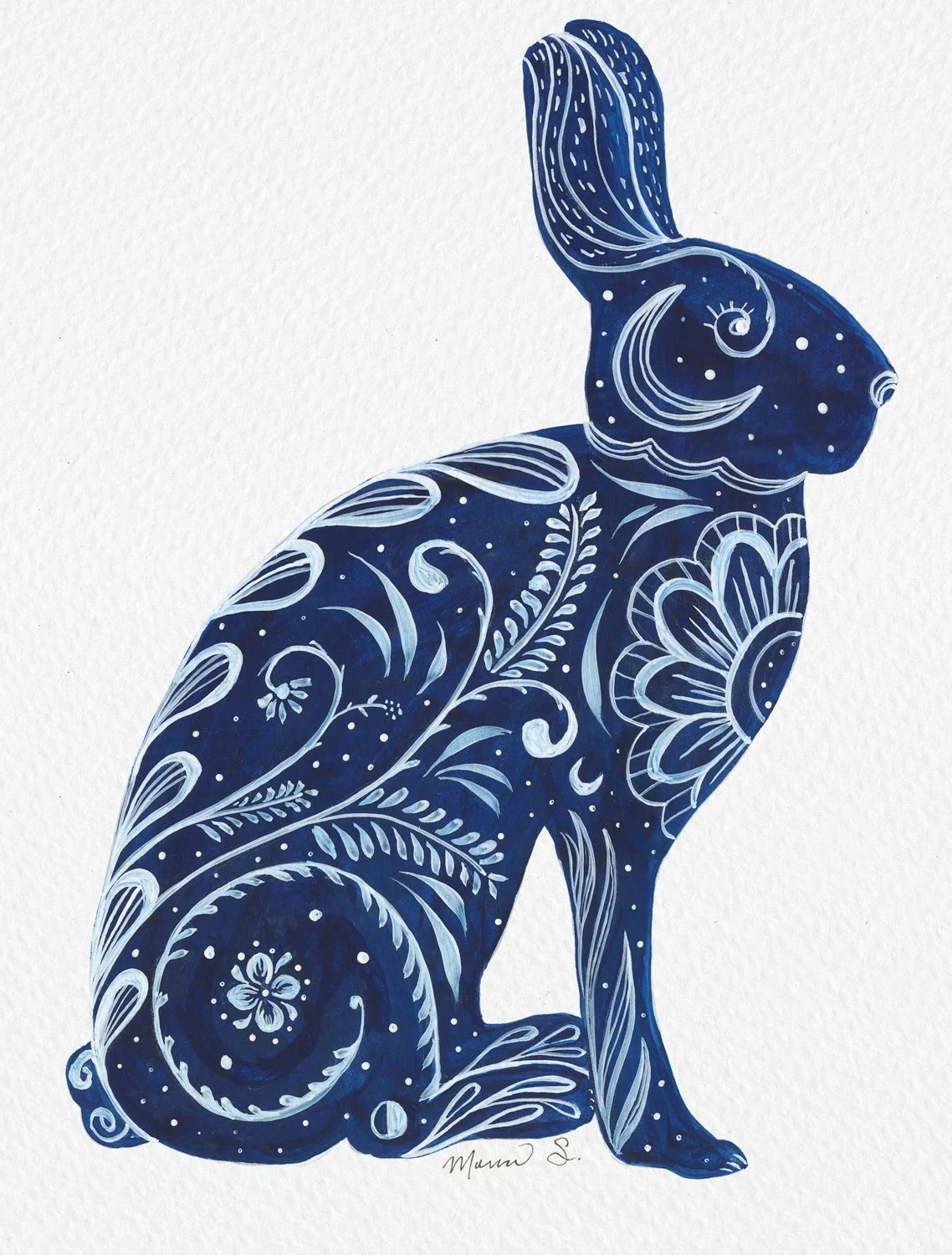 Rabbit Folk Art