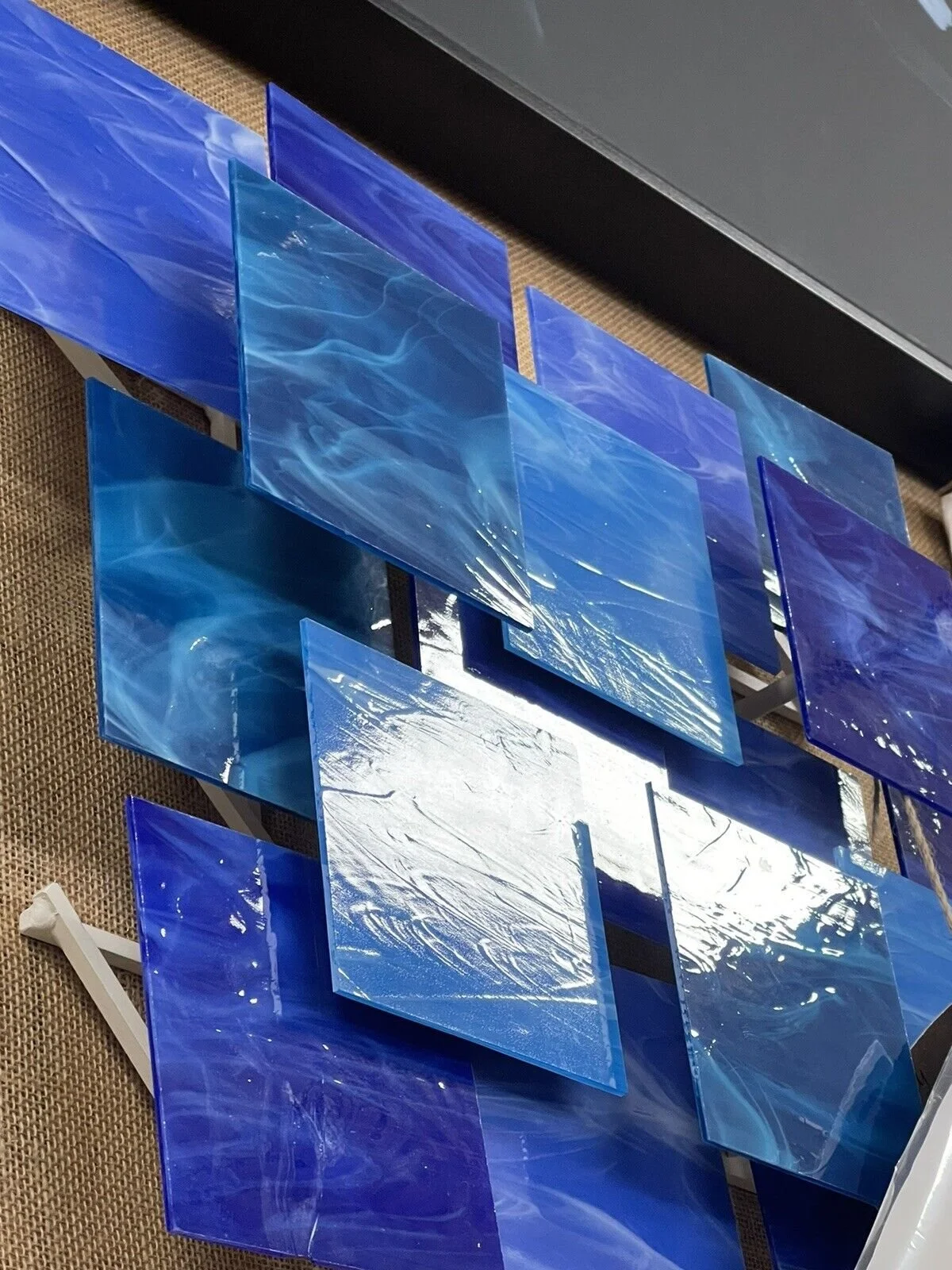 Kara Studios Spectacular Sunset Glass Wall Sculpture — Homenclature