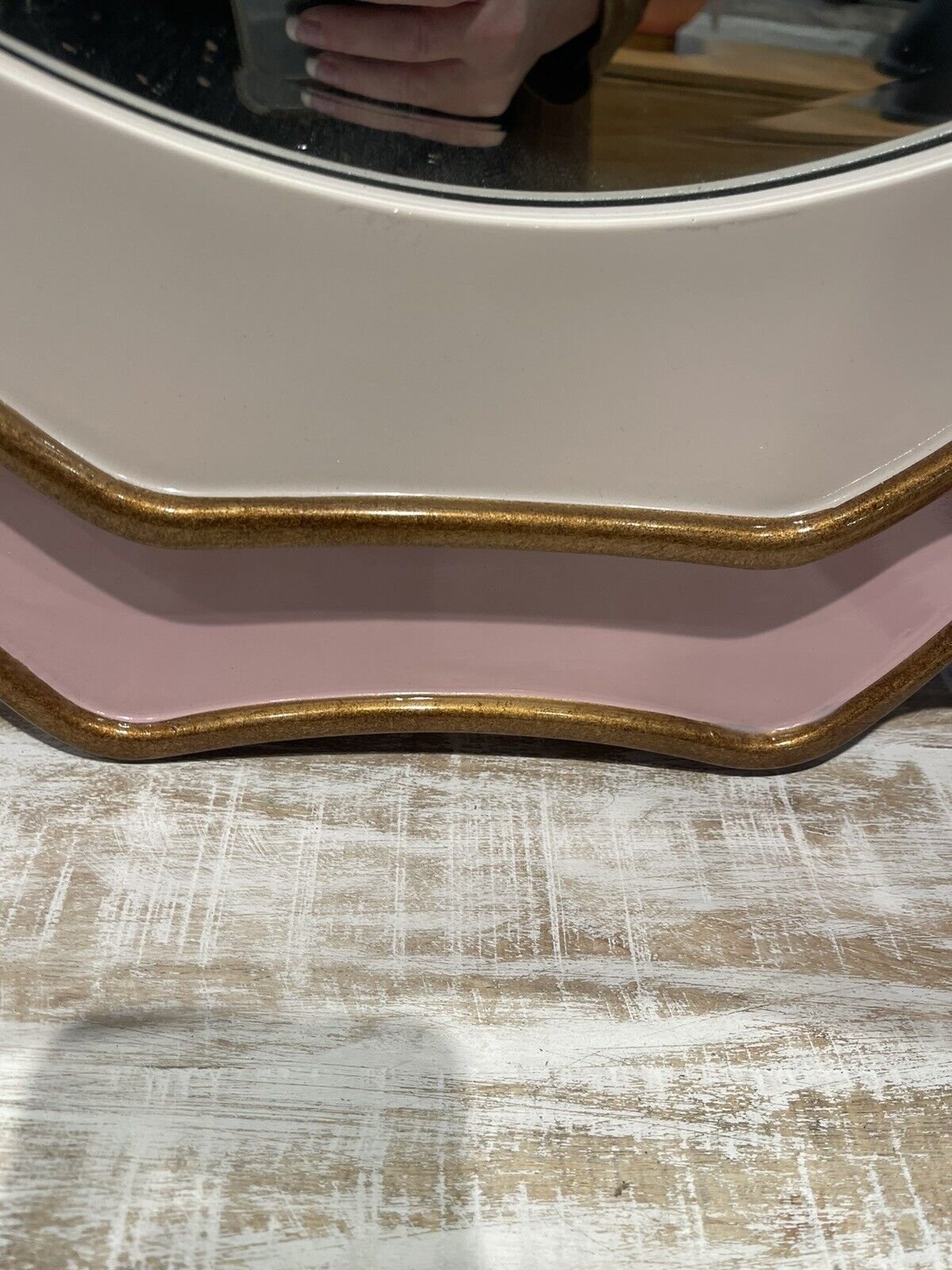 Two Tone Mirror in Pink & Gold — Homenclature