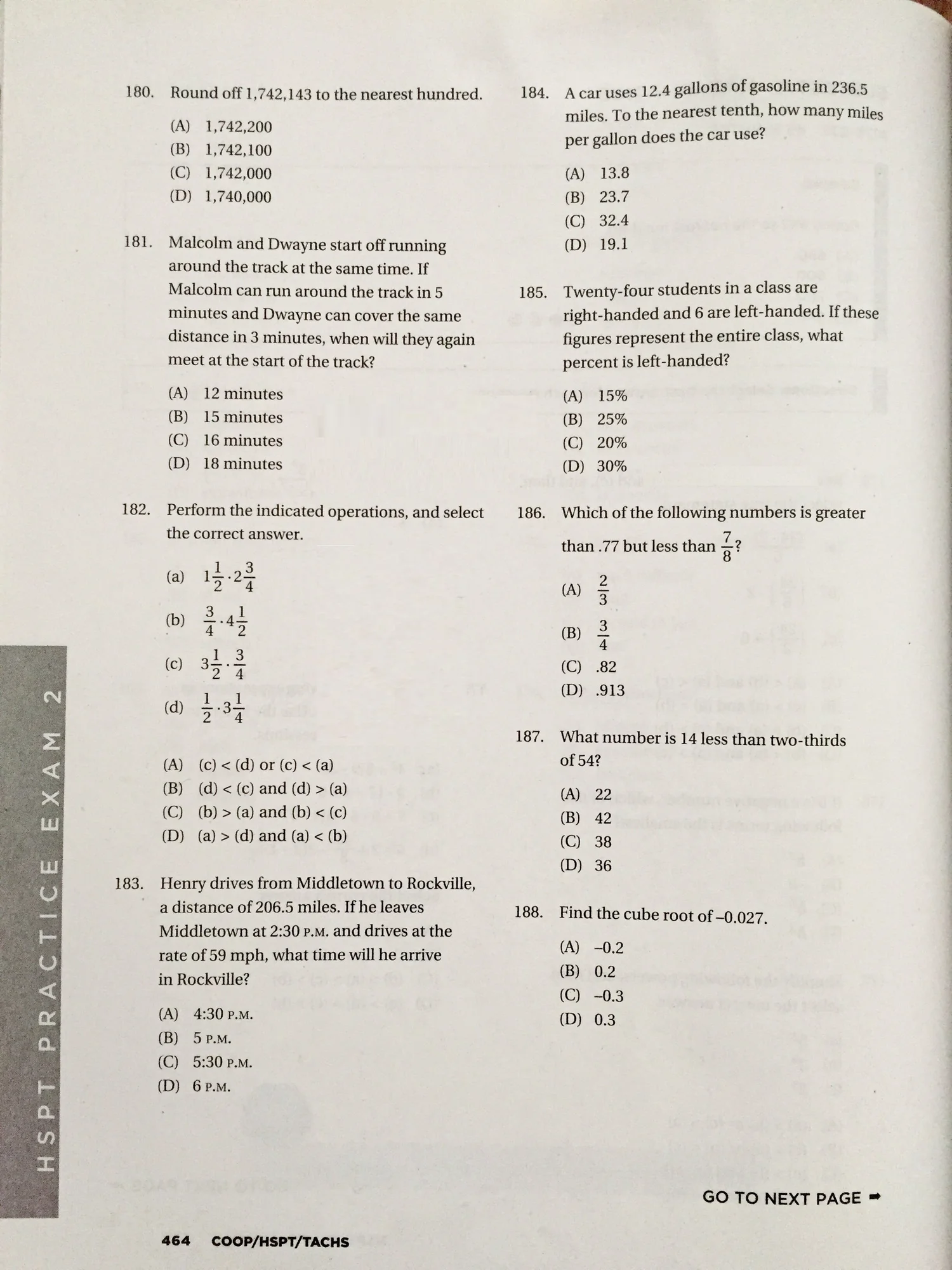 HSPT Diagnostic Quiz — Wise Student