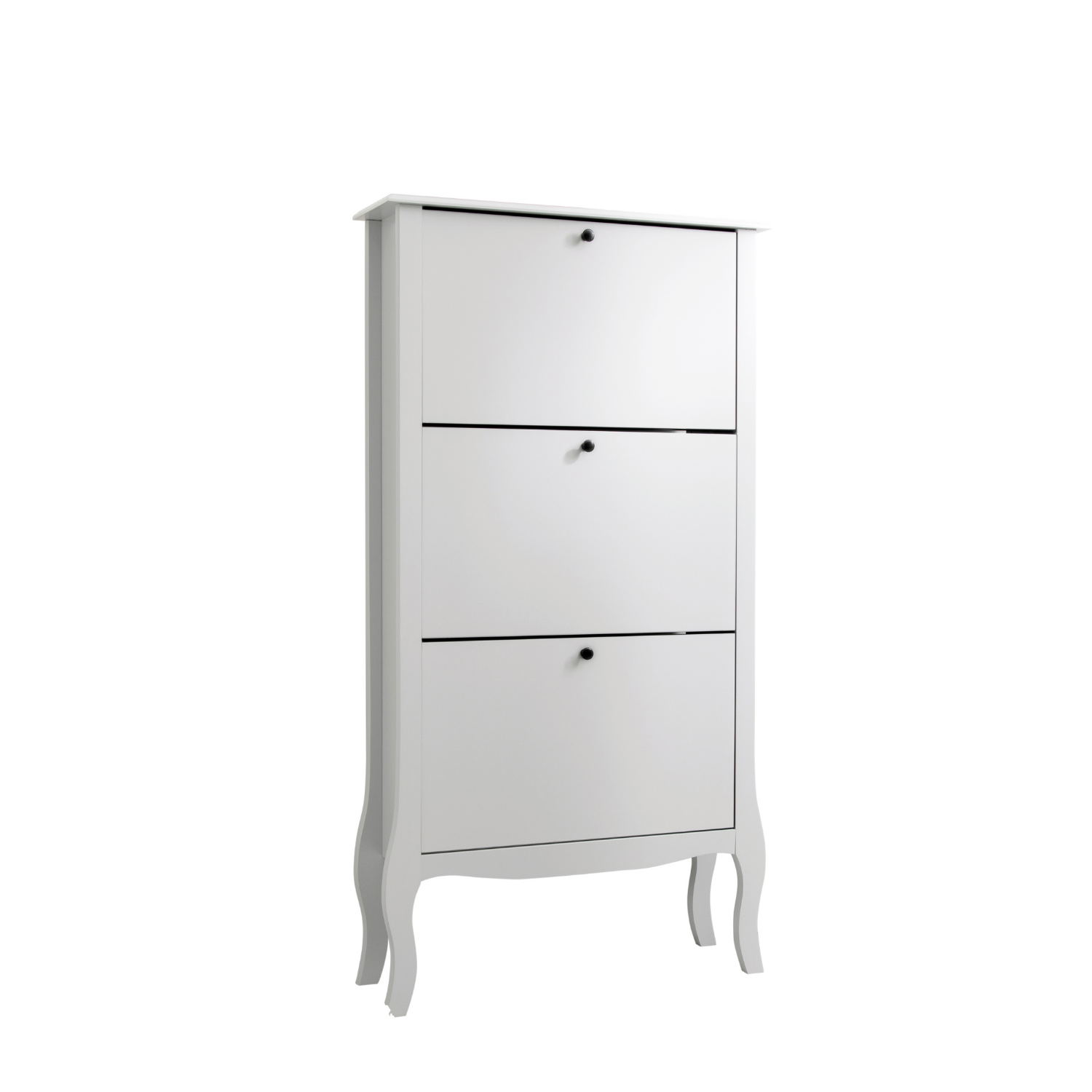 White Hallway Bench and Shoe Storage — Furniture Warehouse