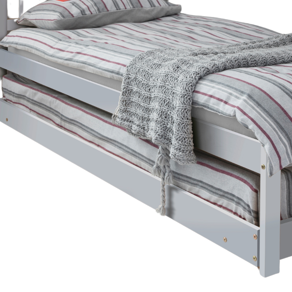 Single Bed in Grey — Furniture Warehouse
