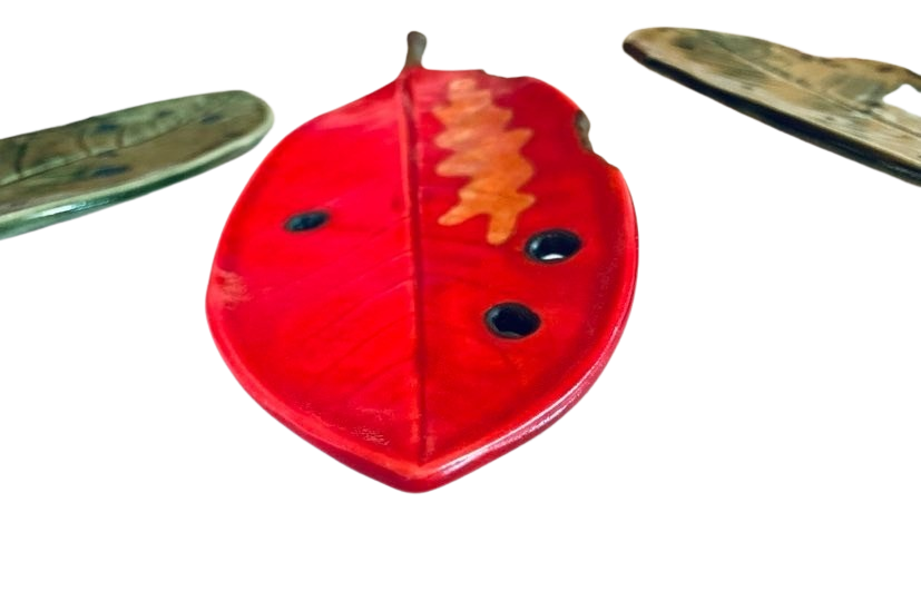 Ceramic Pohutukawa Leaves by Rene Goodfellow — The Art Shed