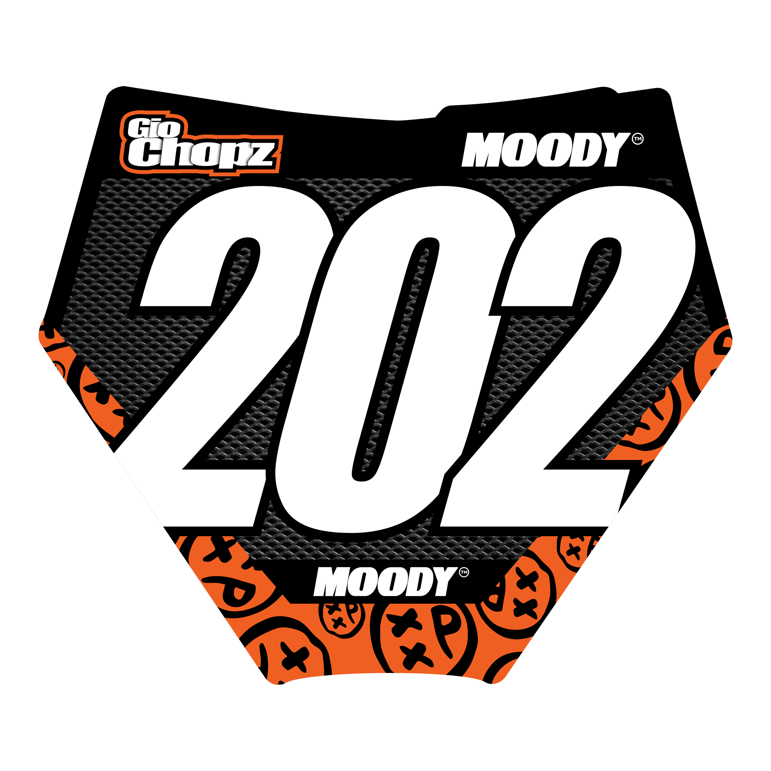 OG Moody Vented Number Plate — Moody