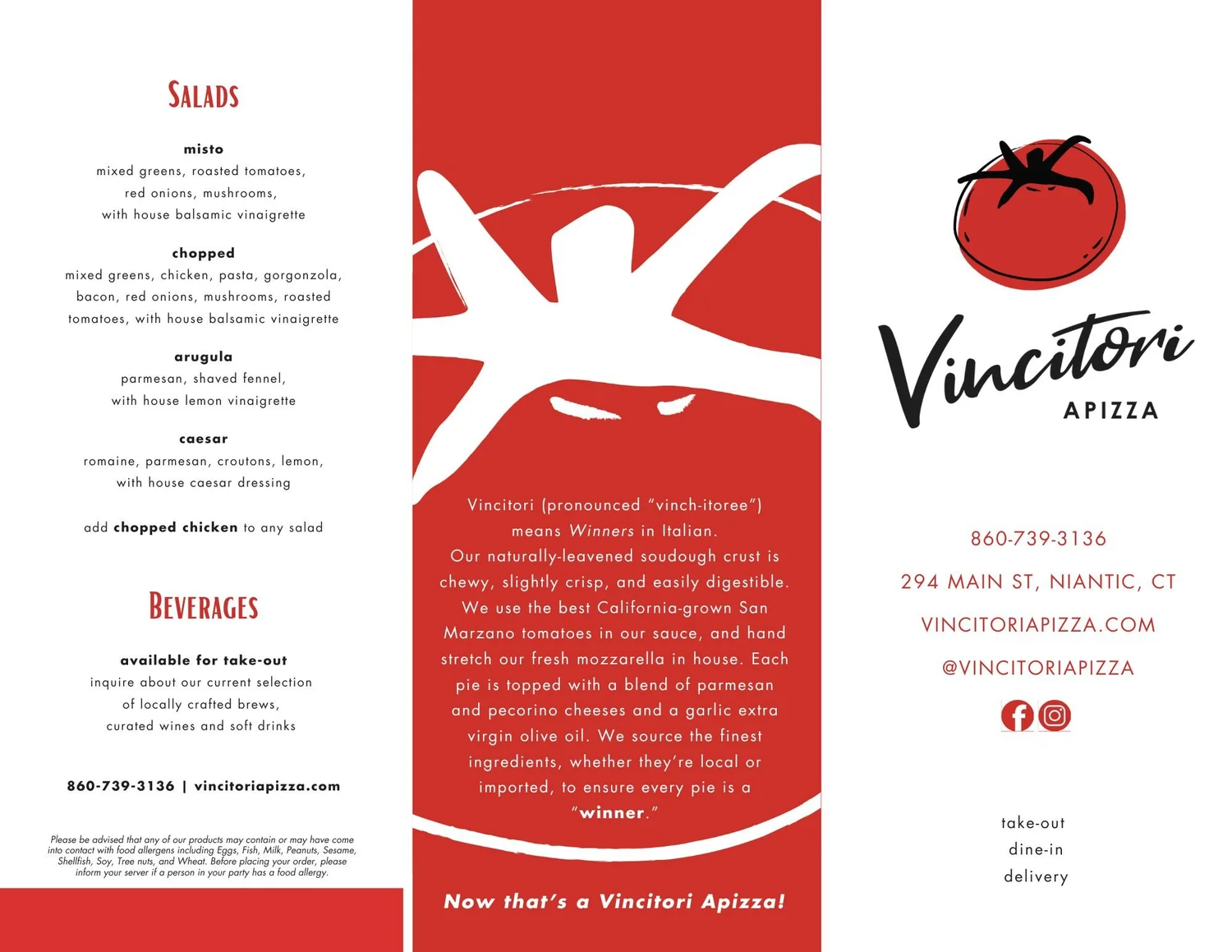 Vincitori Apizza