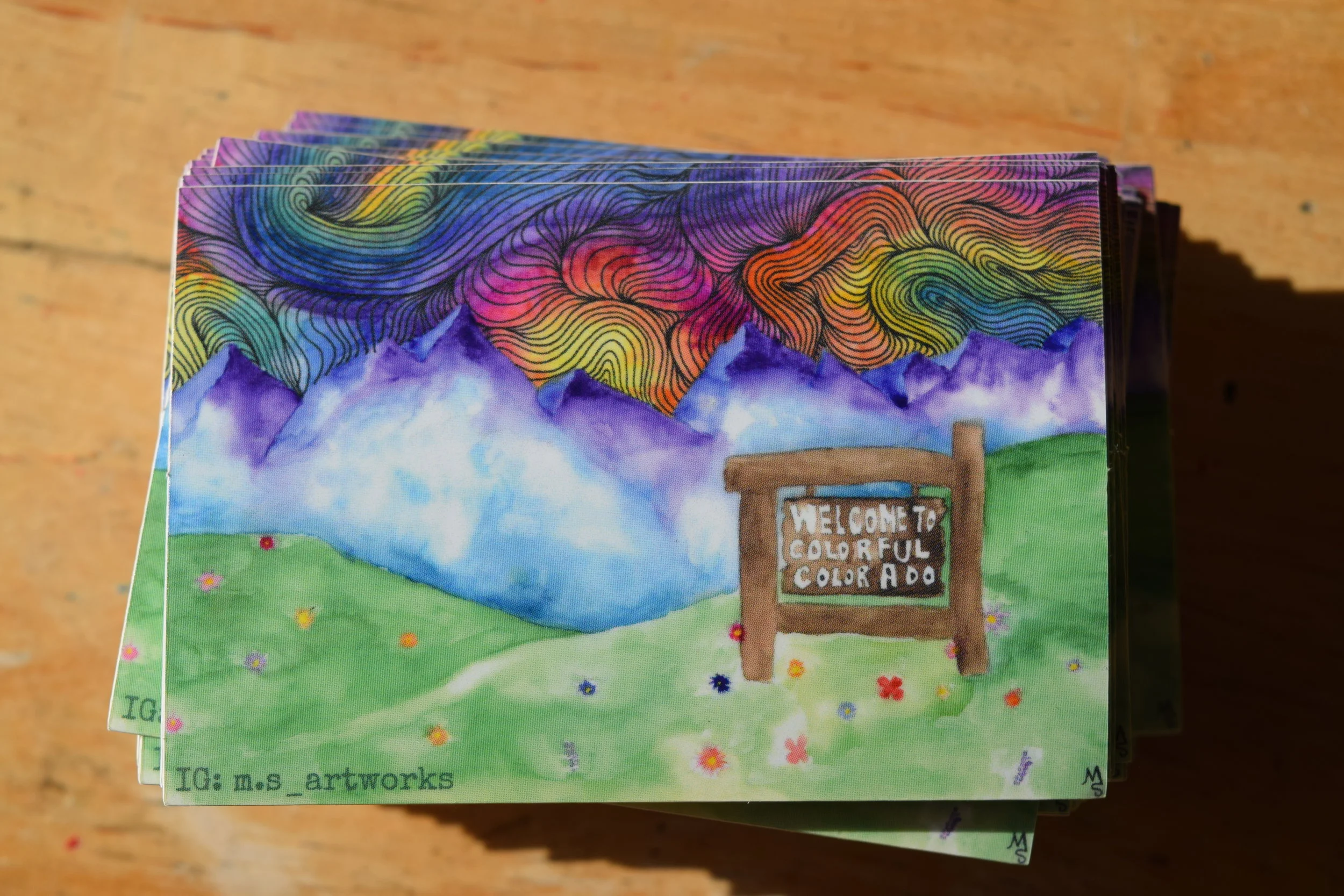 Colorful CO 2"x3" Sticker — Marley Seifert Designs