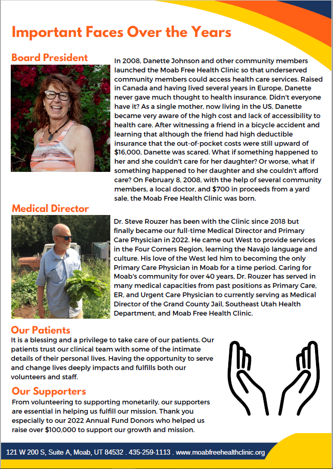 Impact — Moab Free Health Clinic