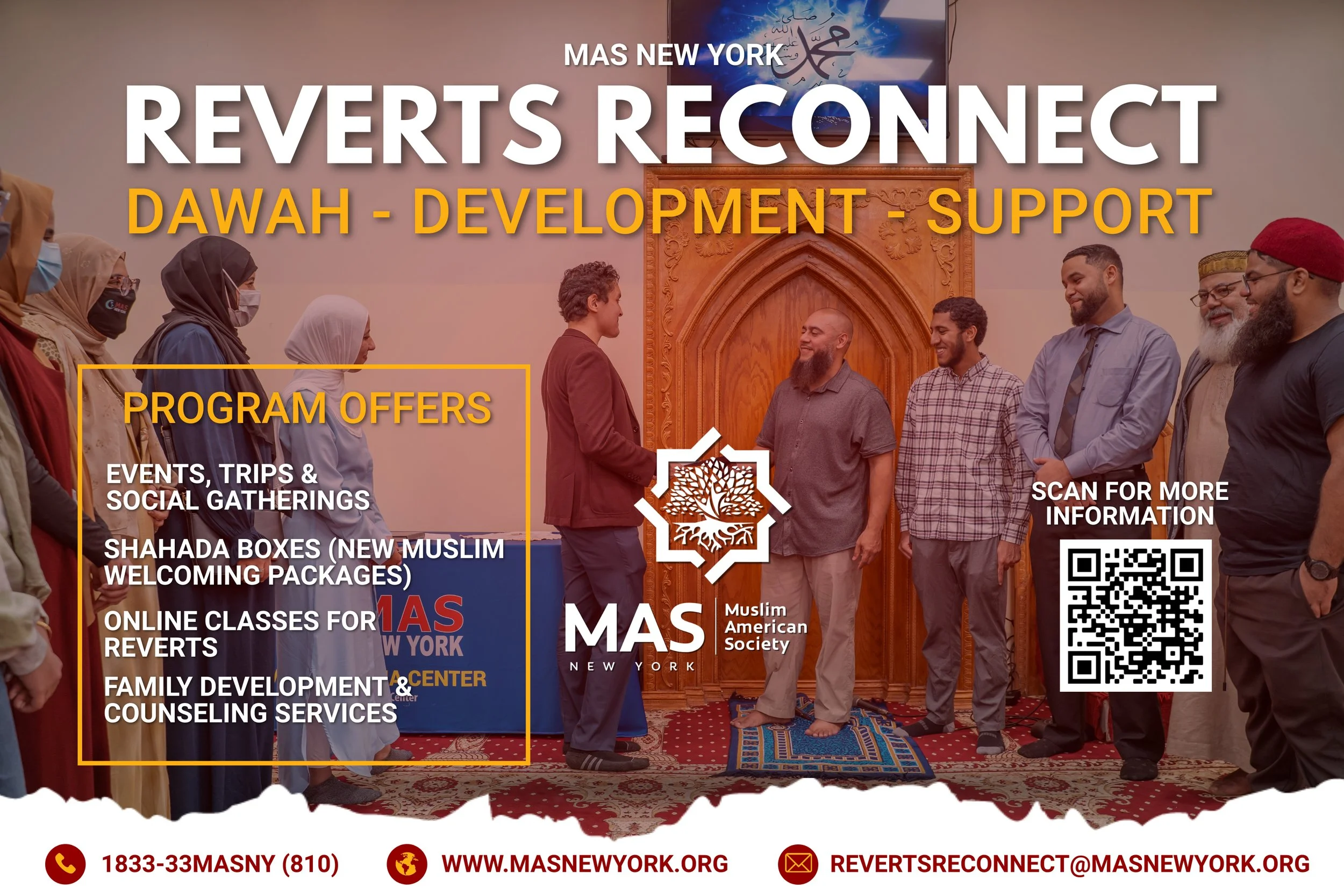 Reverts Support Us — Muslim American Society of New York