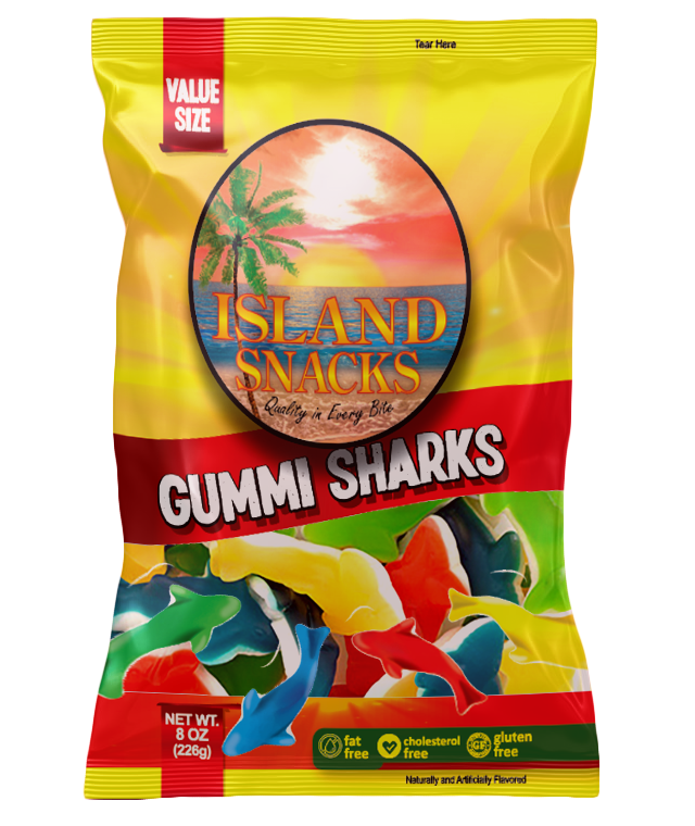 Gummi Sharks — WWW.SHOPISLANDSNACKS.COM