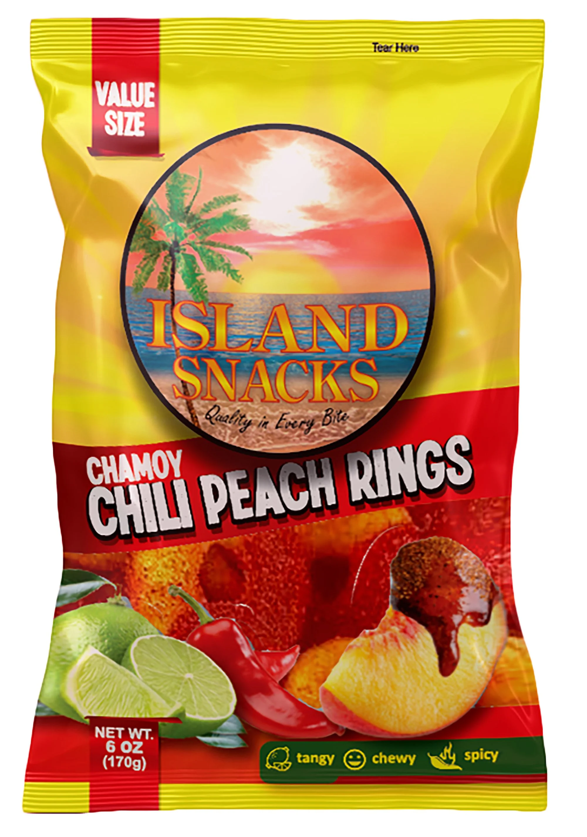 Chili Peach Rings — Island Snacks