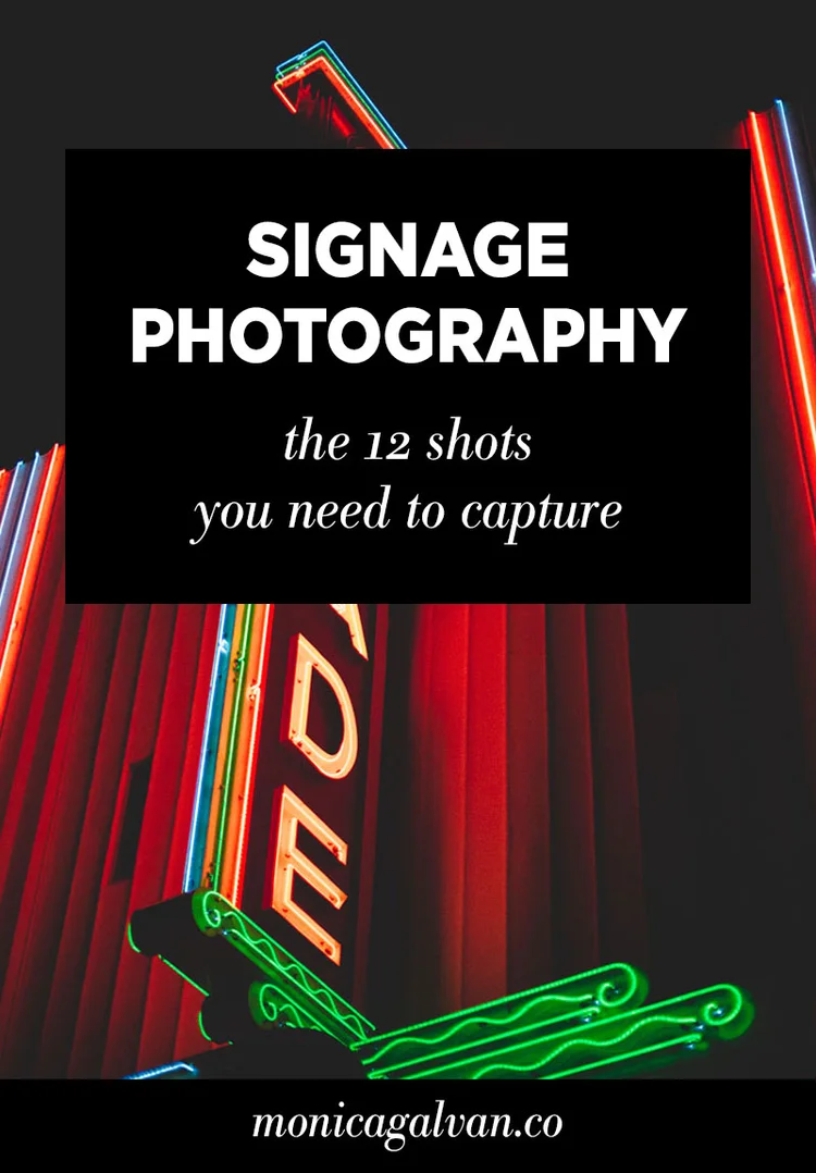 Types of Signage Photography — M.