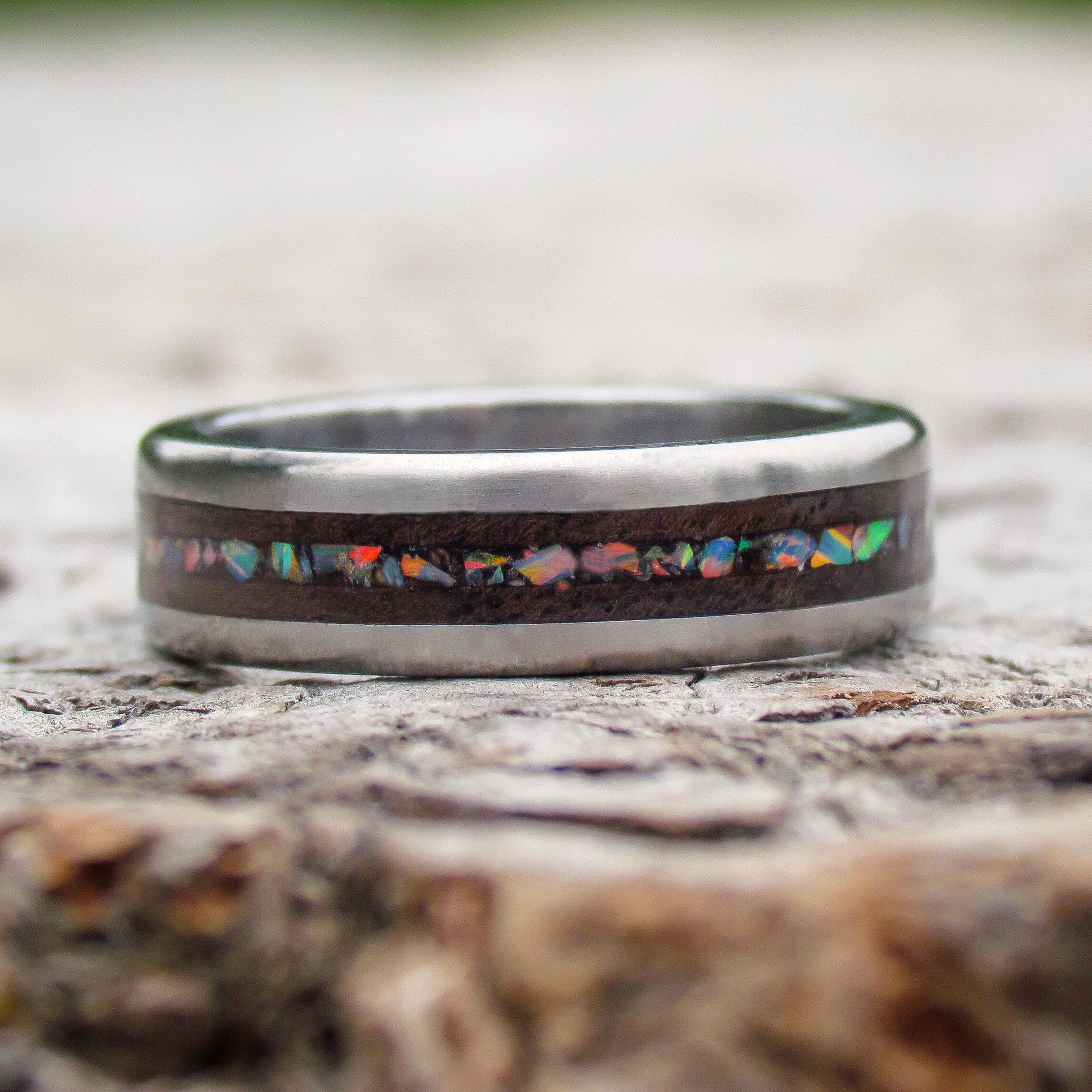 Rainbow Ring — The Wood Hut - Beautifully Handcrafted Wooden Rings ...