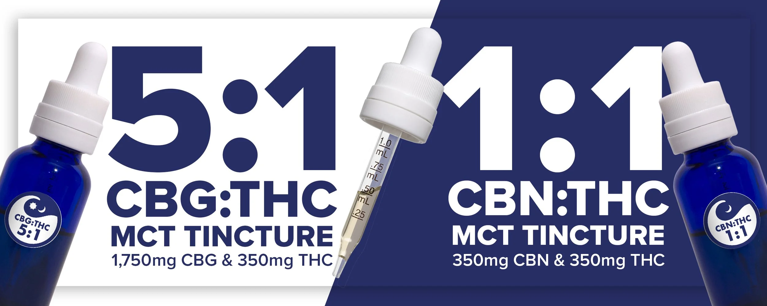 5:1 CBG:THC & 1:1 CBN:THC MCT Tinctures — Breakwater Dispensary