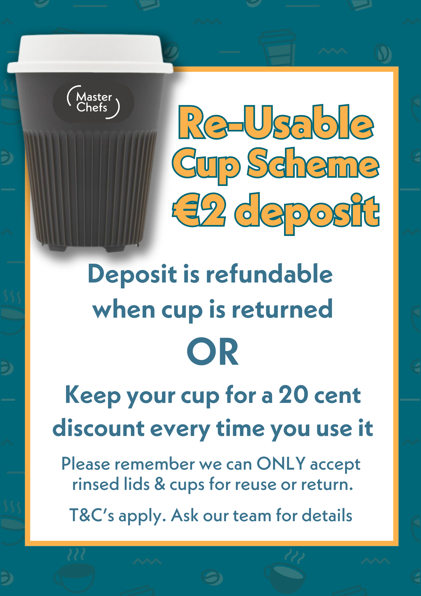 Reusable Cup Scheme | Master Chefs | Independent Irish Contract & Event ...