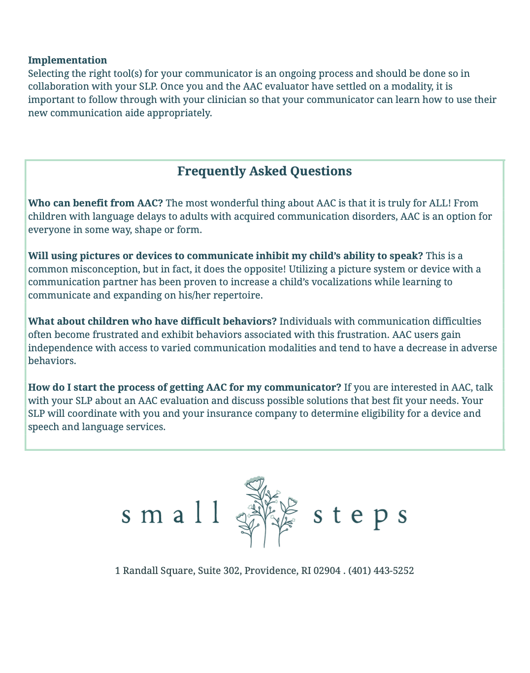 Resources — Small Steps Therapy