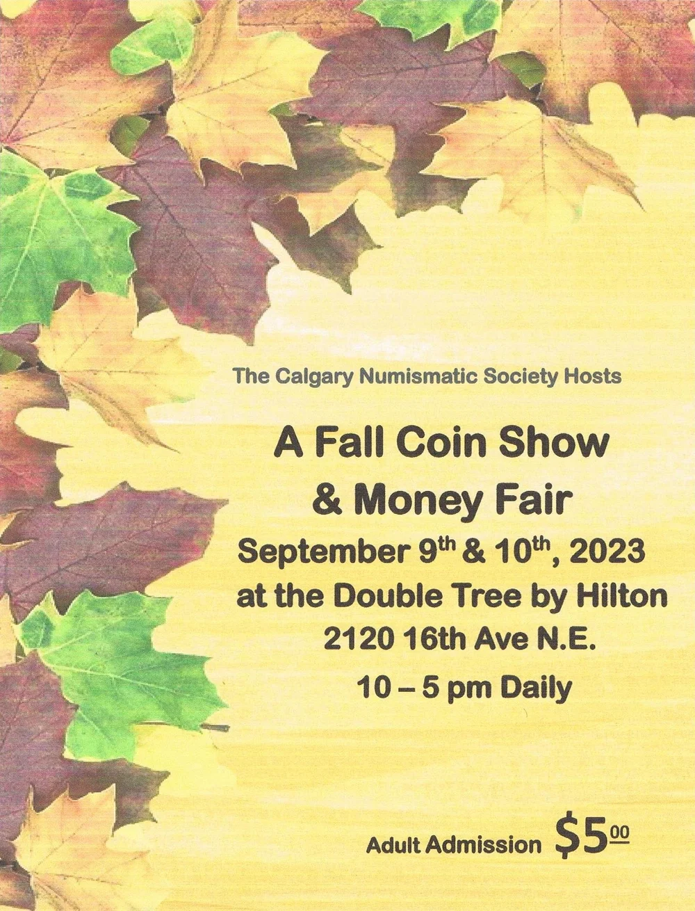 Meetings & Events — Calgary Numismatic Society