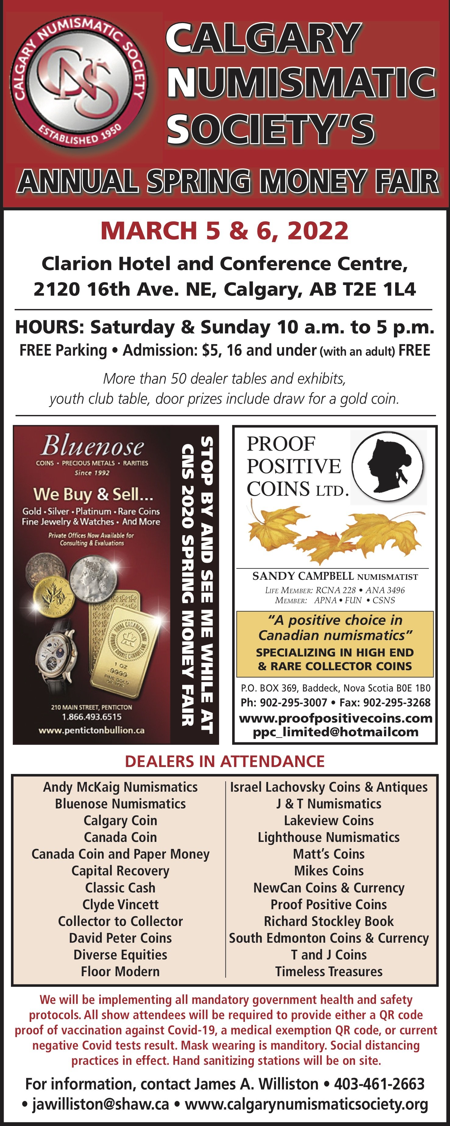 Calgary Numismatic Society 2022 Annual Spring Coin Show — Calgary ...