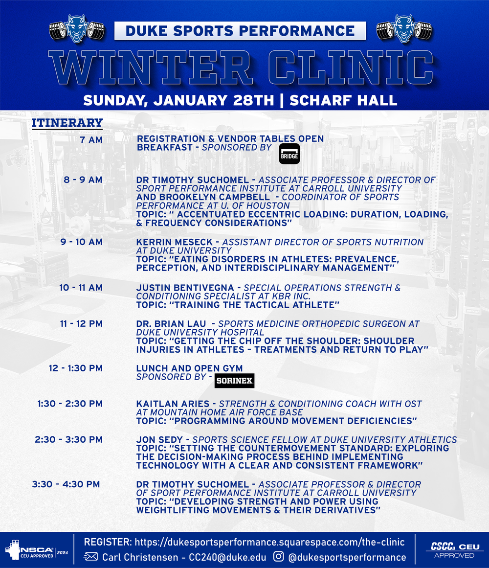 The Clinic — Duke Sports Performance