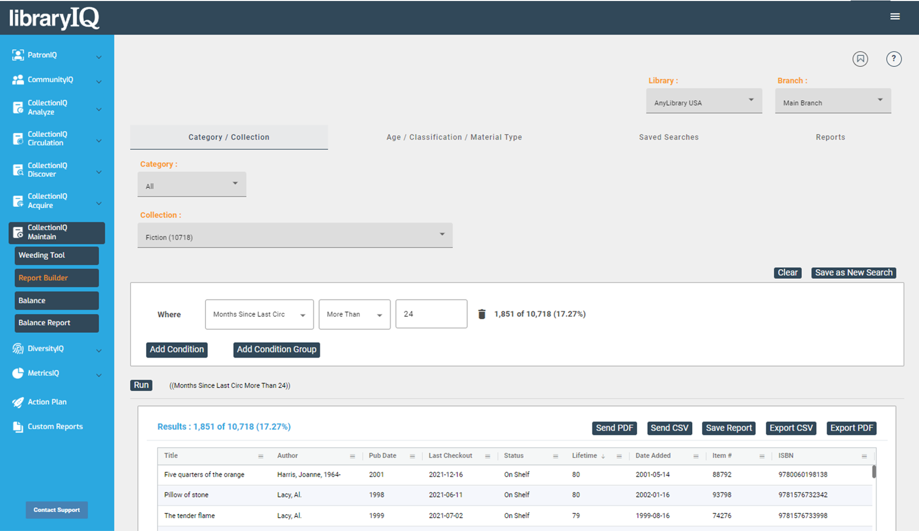 Report Builder — libraryIQ