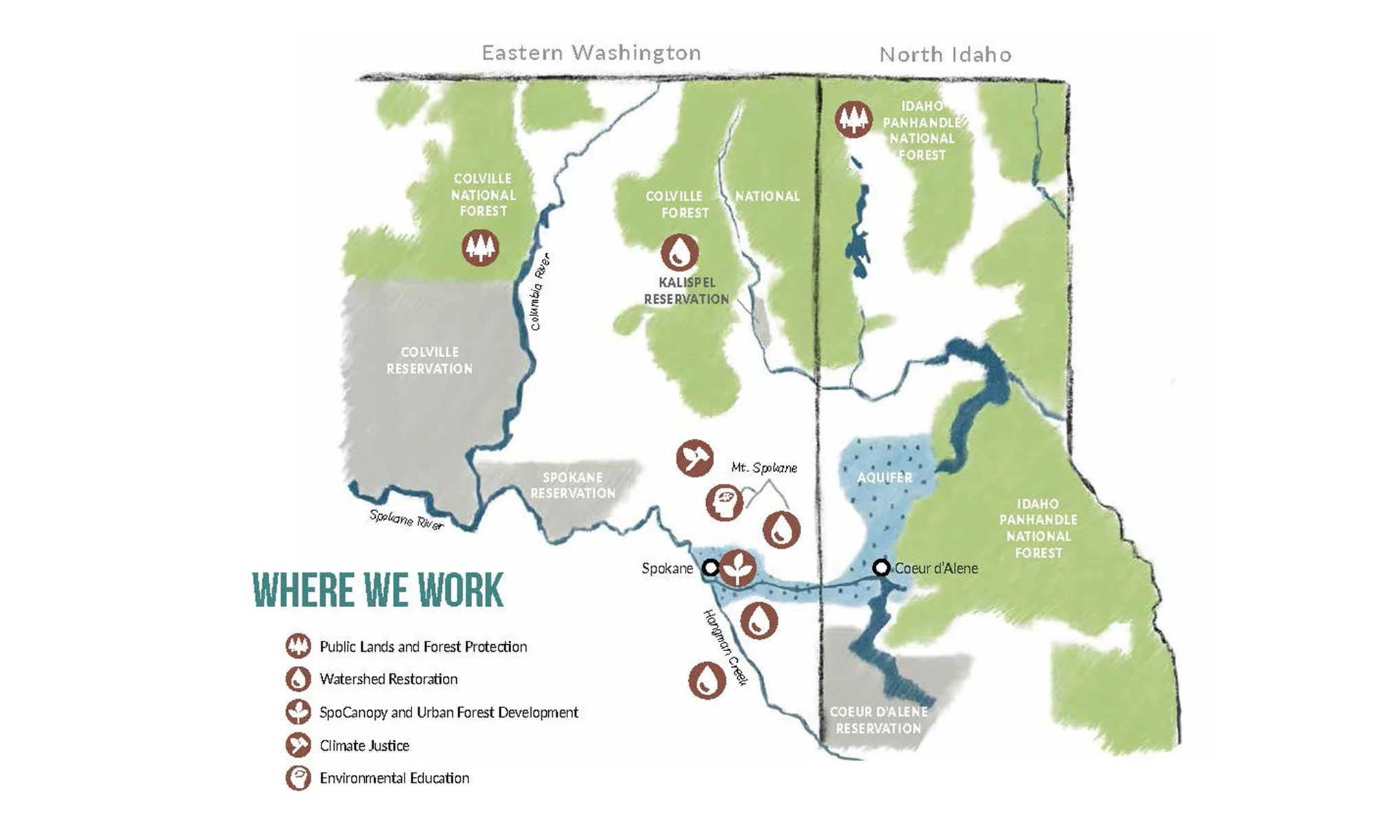 Service Region — The Lands Council