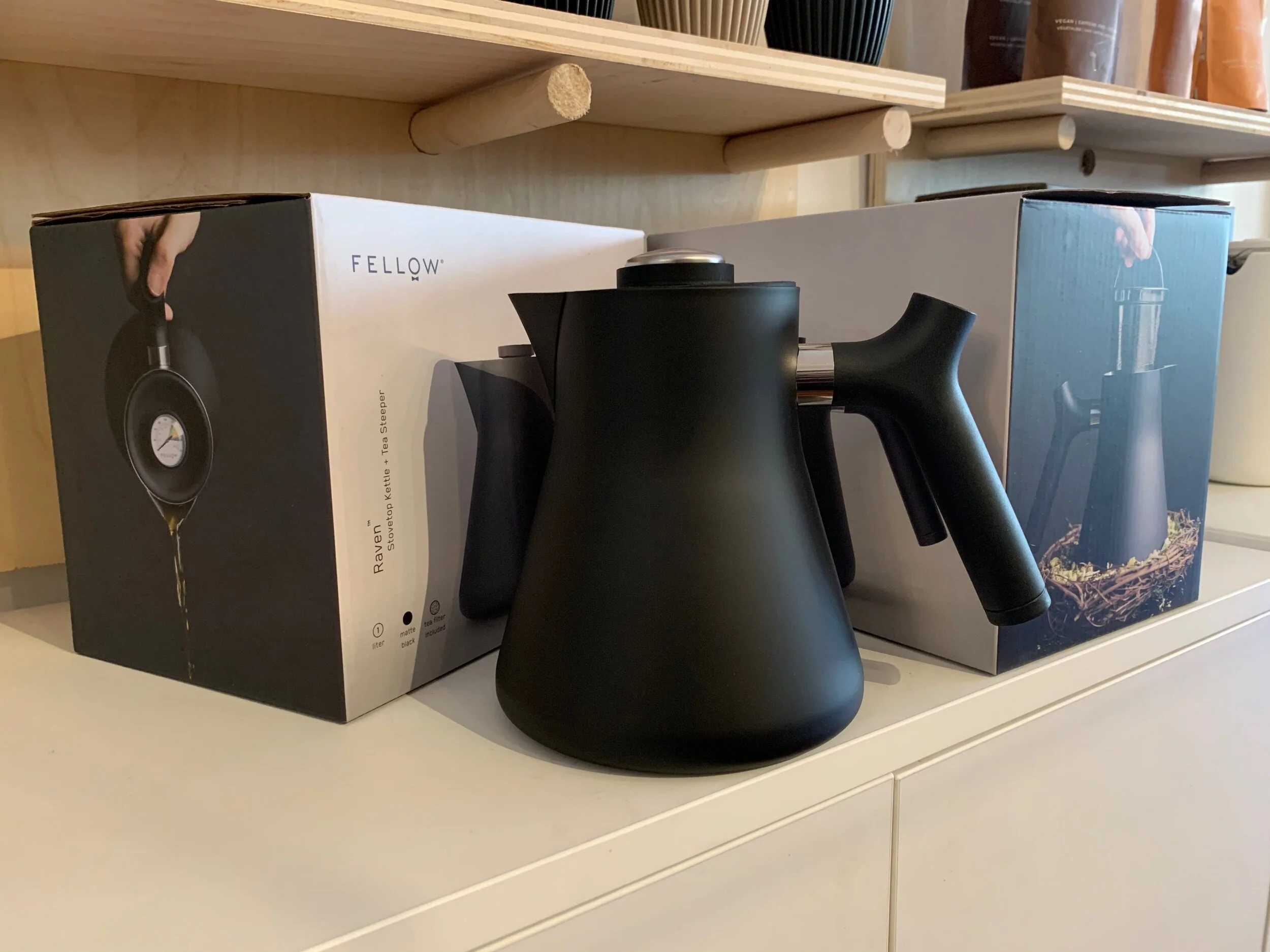 Fellow Raven Stovetop Tea Pot Lake Missoula Tea Company