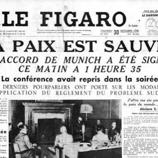 1938 Munich Agreement — Parisology