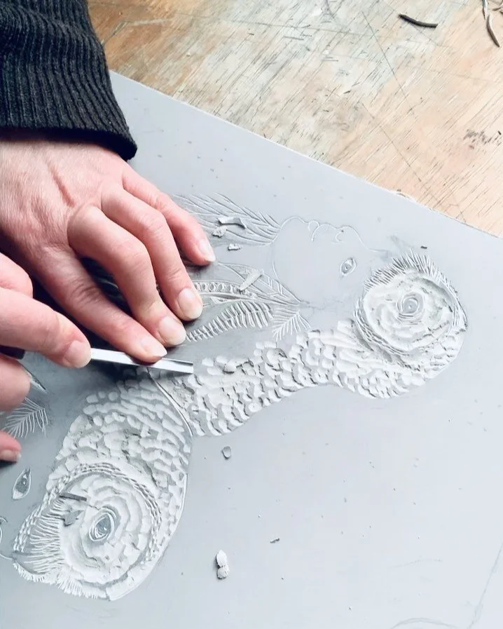 About Diem Dangers, Linocut Printmaker & Artist — Handcrafted Folktale ...