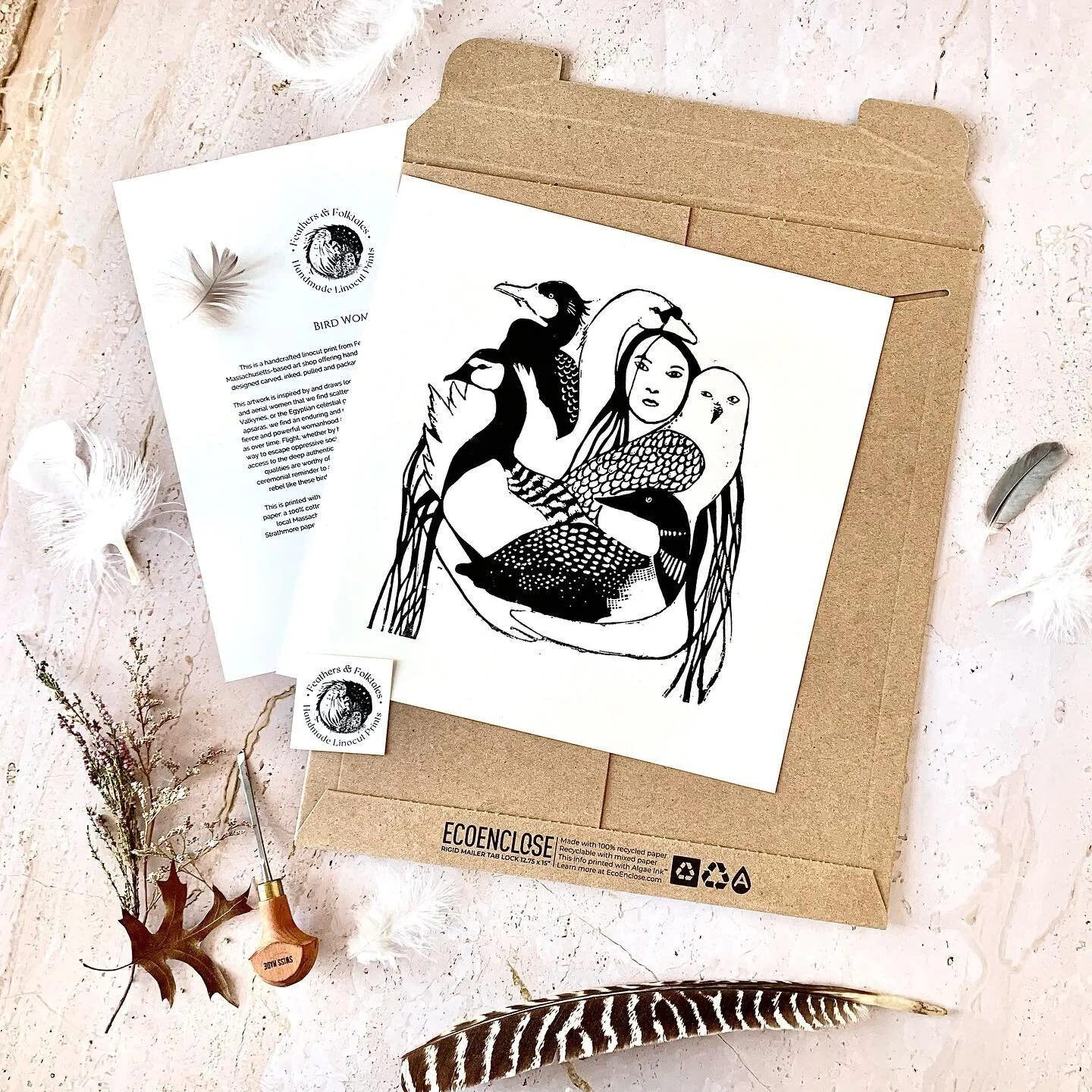 About Diem Dangers, Linocut Printmaker & Artist — Handcrafted Folktale ...