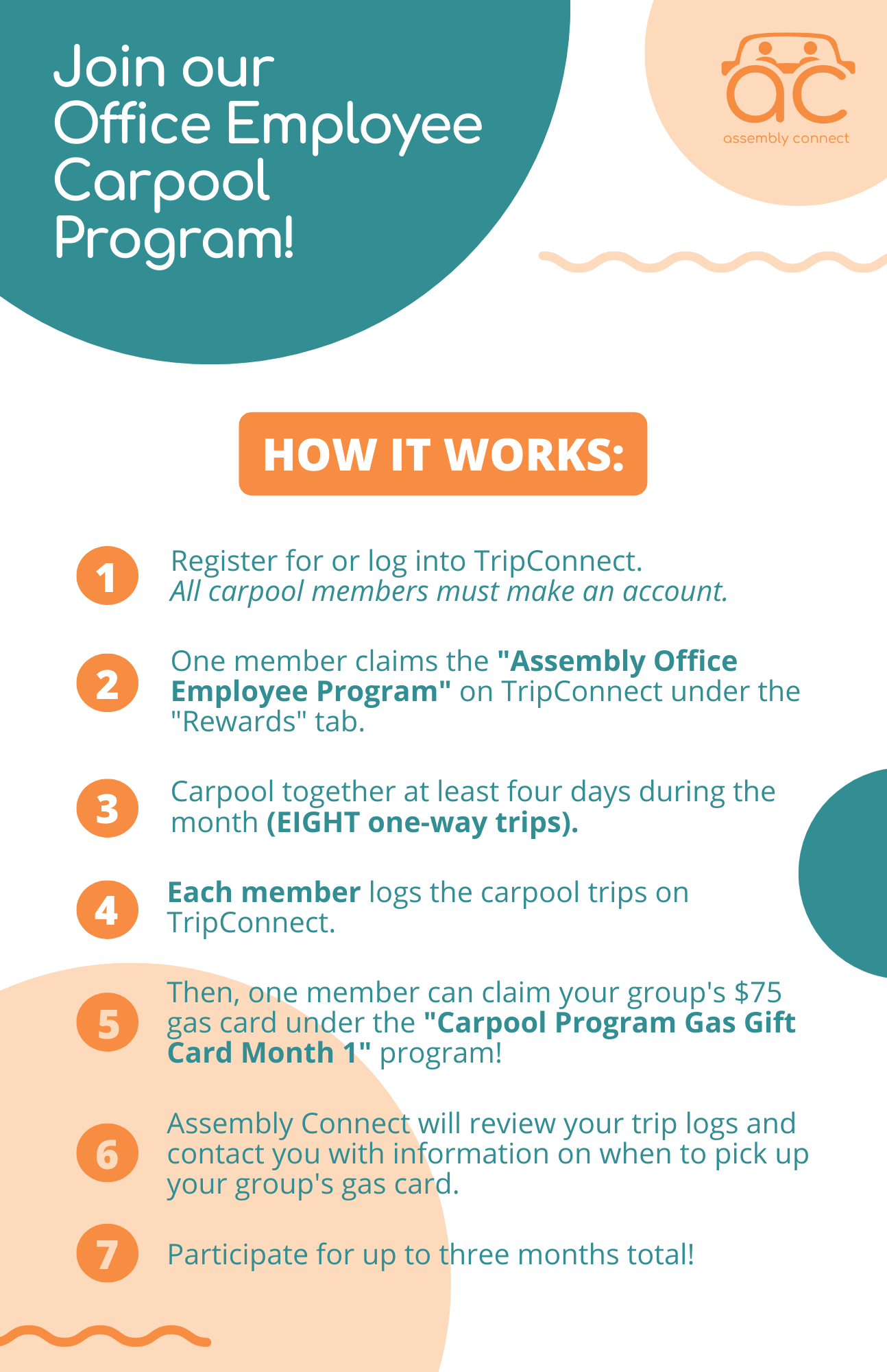 Office Employee Carpool Program — assembly connect