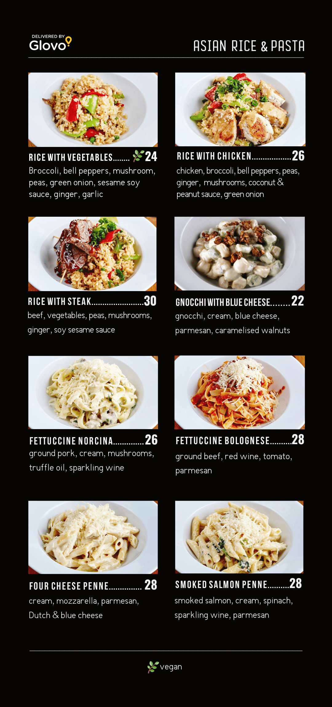 Strada Menu 2023 — Strada
