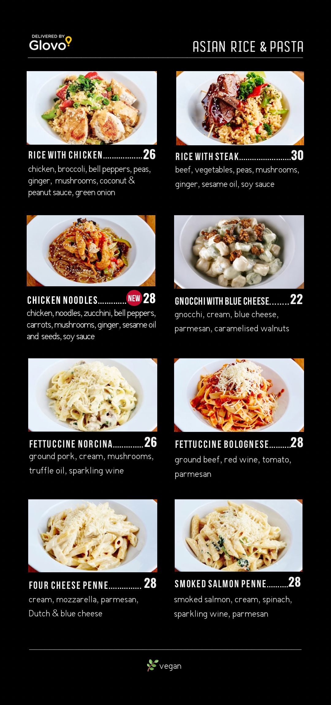 Strada Menu — Strada