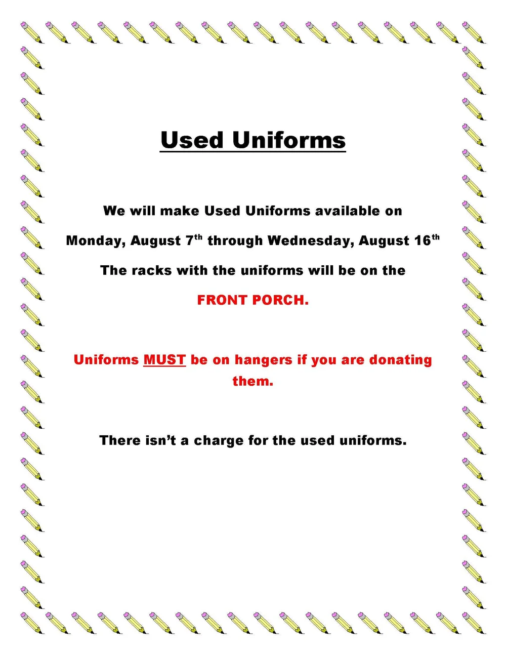 Used Uniforms — The Epiphany School