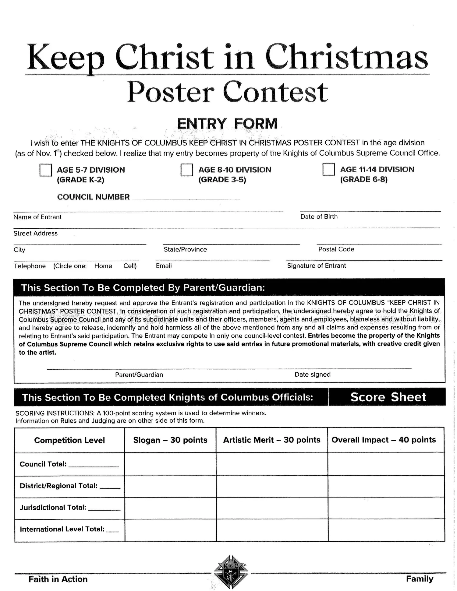 Keep Christ in Christmas Poster Contest — The Epiphany School