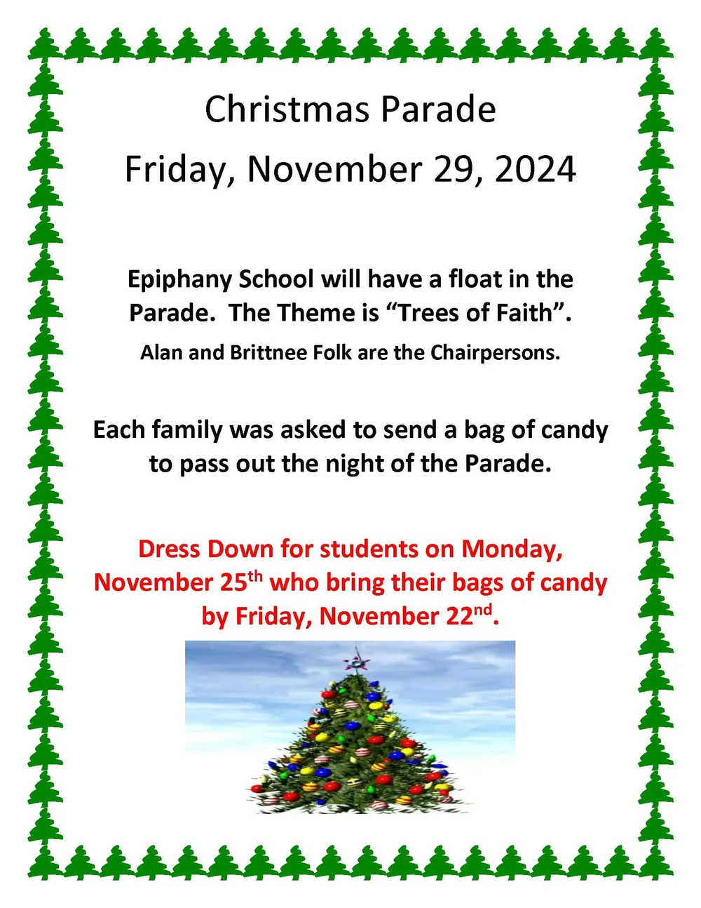 Christmas Parade Candy — The Epiphany School