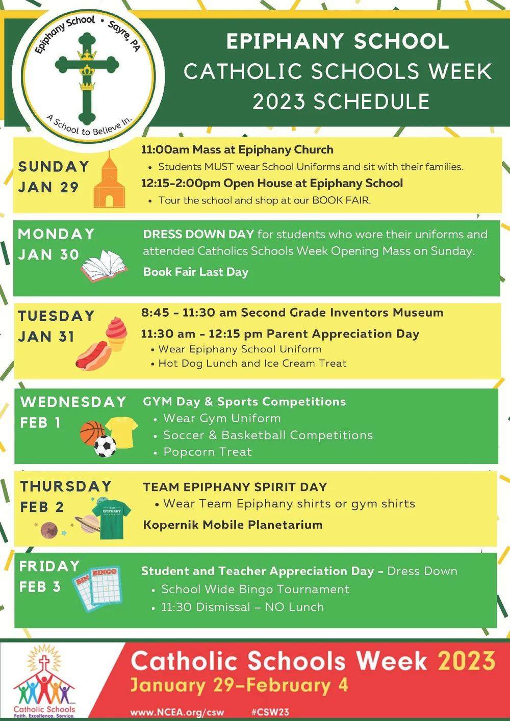 Catholic Schools Week Activities — The Epiphany School