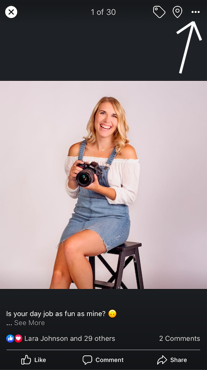 HOW TO PROPERLY ADD A PHOTO CREDIT ON FACEBOOK — JEAN JOHNSON PORTRAITS