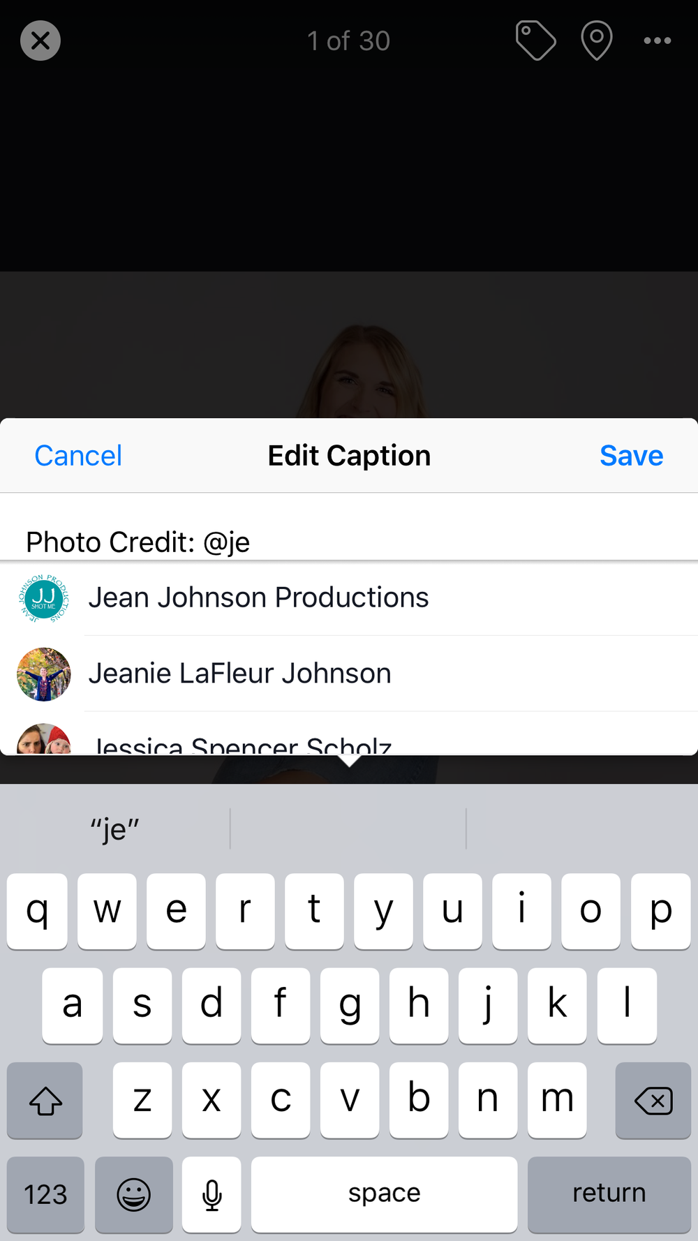 HOW TO PROPERLY ADD A PHOTO CREDIT ON FACEBOOK — JEAN JOHNSON PORTRAITS
