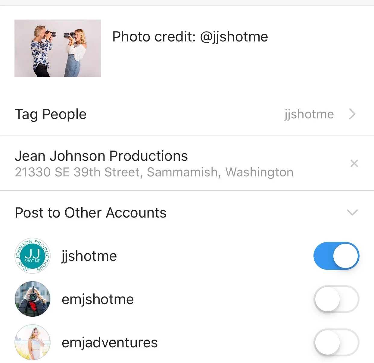 HOW TO PROPERLY CREDIT PHOTOS IN INSTAGRAM — JEAN JOHNSON PORTRAITS