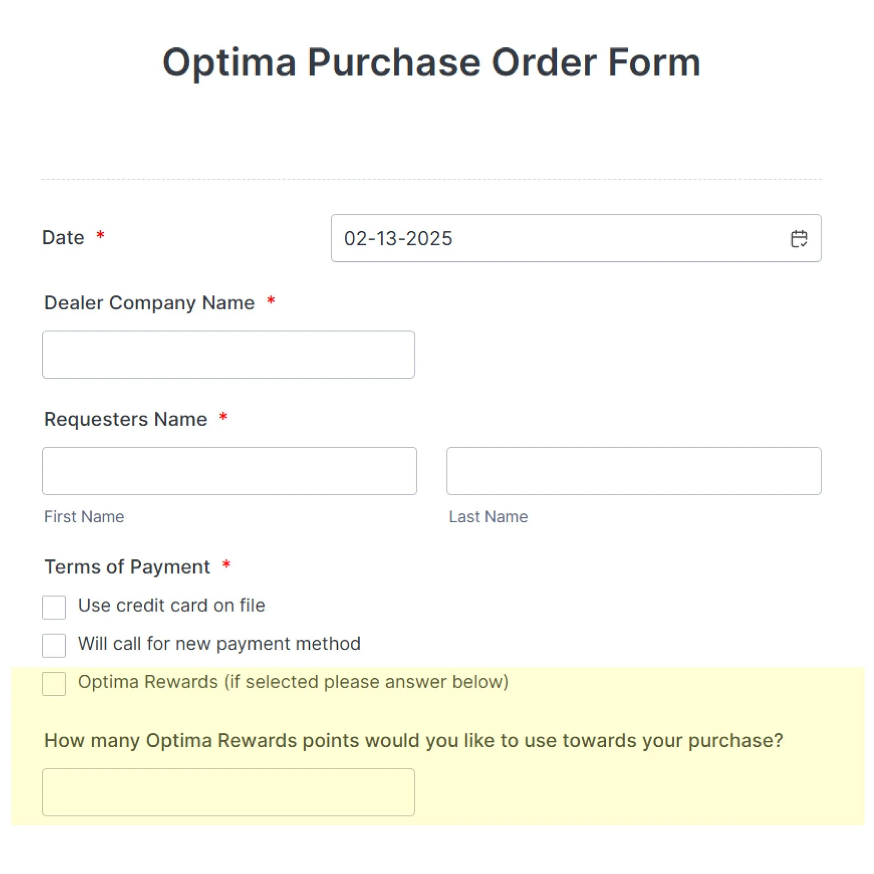 Optima Rewards — OPTIMA