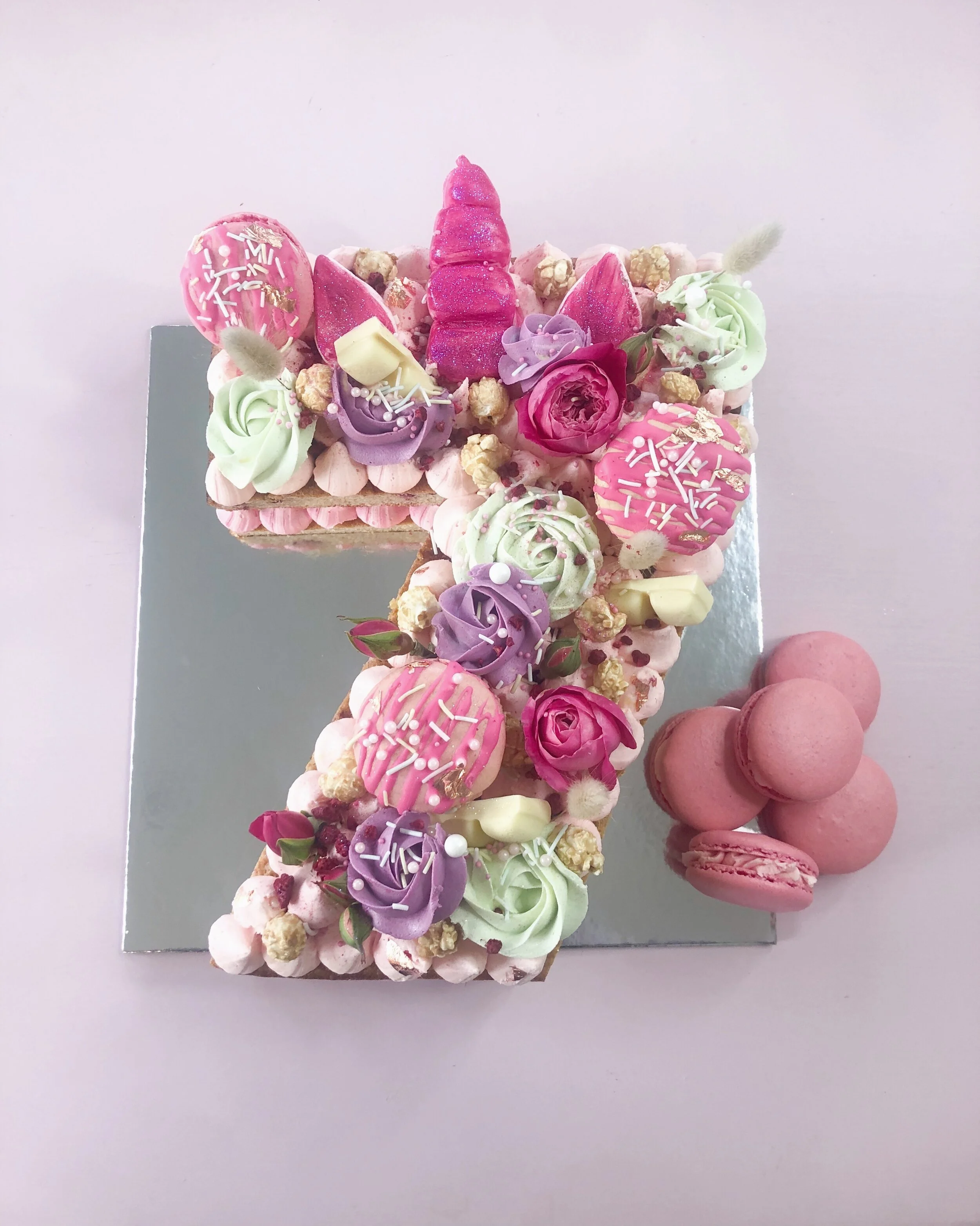 Number and letter cakes — Layers By Ella