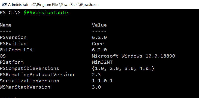 Installing PowerShell Core using Windows PowerShell — Haaranen Jarmo