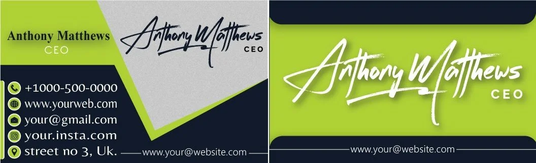 BUSINESS CARD DESIGN — The Signature Logo - Logo Design